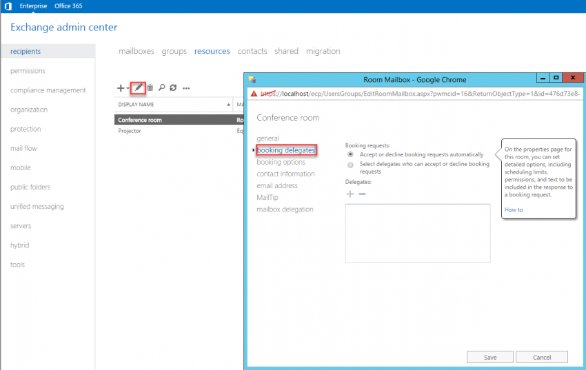 آموزش Resources Mailbox در Exchange 2016