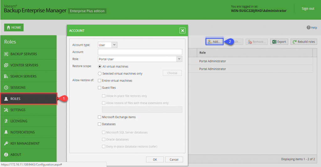 آموزش Veeam Backup Enterprise Manager