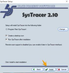 نصب نرم افزار SysTracer و کاربرد آن