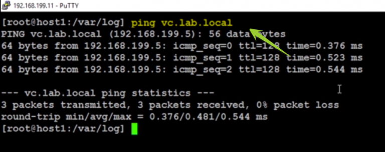کاربردهای پیشرفته Ping در VMware ESXCLI جهت عیب یابی