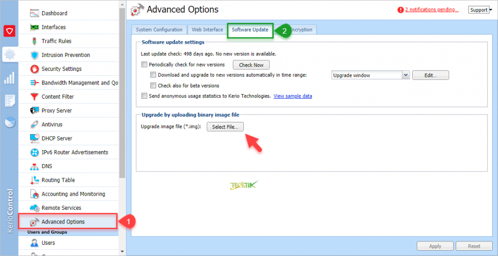 نحوه آپگرید کردن کریو کنترل